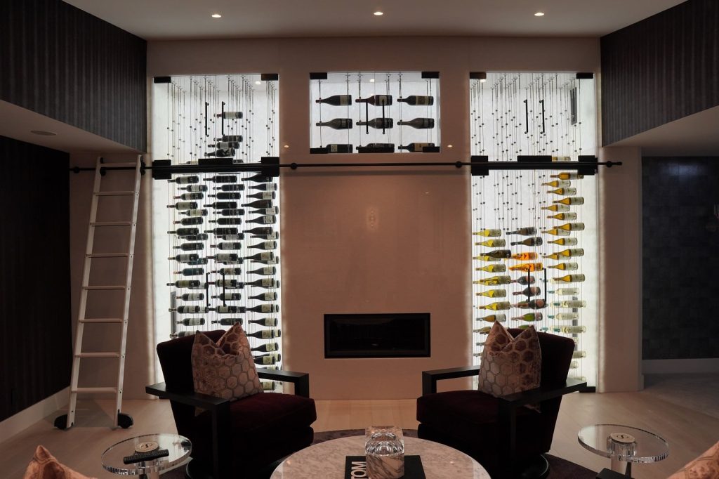 Explore IronWine Cellars' Cable Wine Racking Display